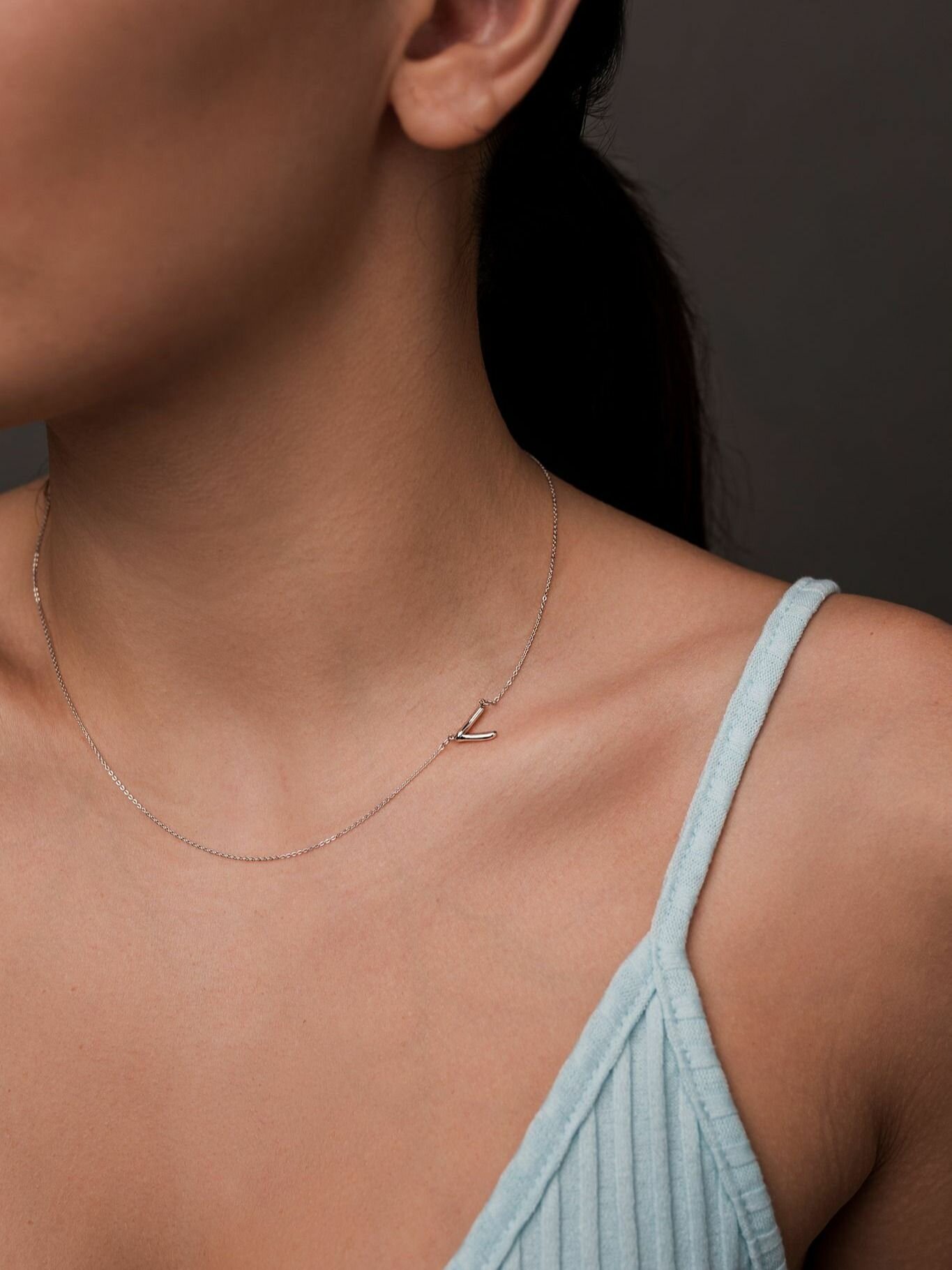 Колье, серебро, 925 проба, золочение