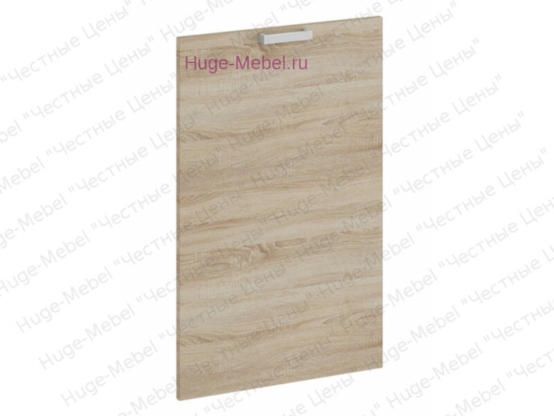 Кухонный фасад Ф-20-М дуб сонома (Бетон) Huge Mebel . Ширина 396 Высота 712. Кухонные фасады