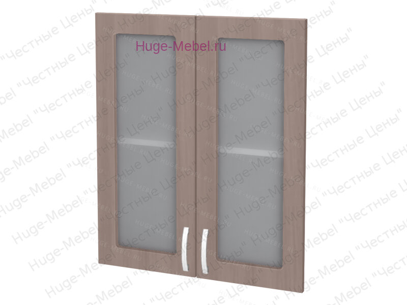 Кухонный фасад Ф-45 шимо темный (Дина) Huge Mebel. Ширина 592 Высота 712. Кухонные фасады