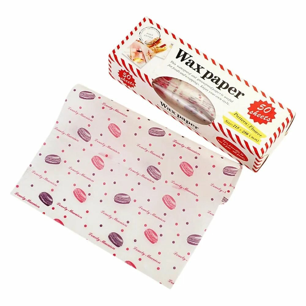 Бумага пищевая, 0.25м х 21.5 см, 1 мкм, 50 шт