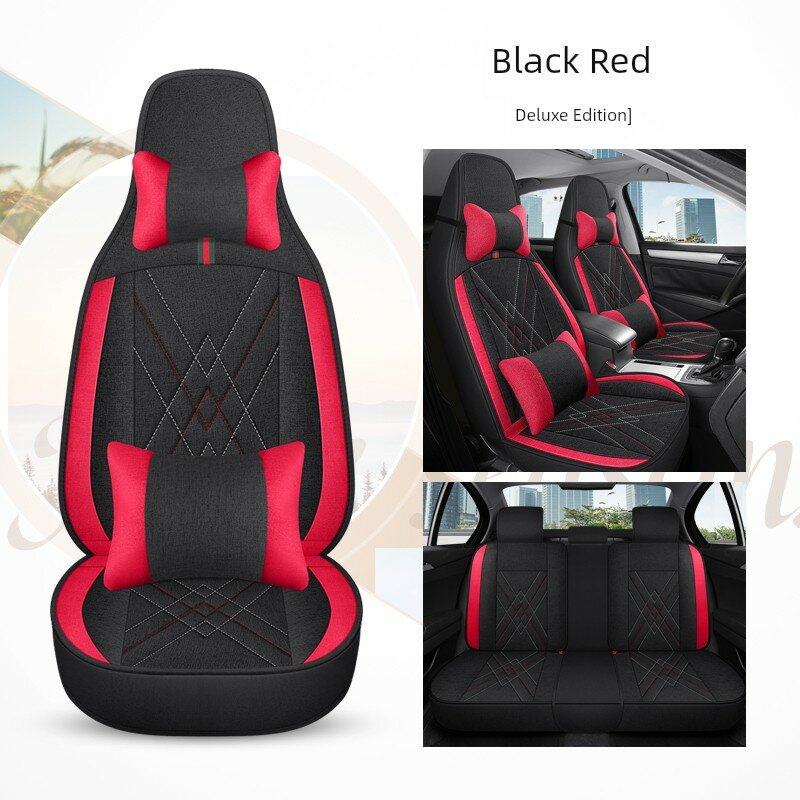 Чехлы для сидений Changan Oushang X5 Plus 2023, универсальные всесезонные автомобильные накидки, дышащая ткань из льна.