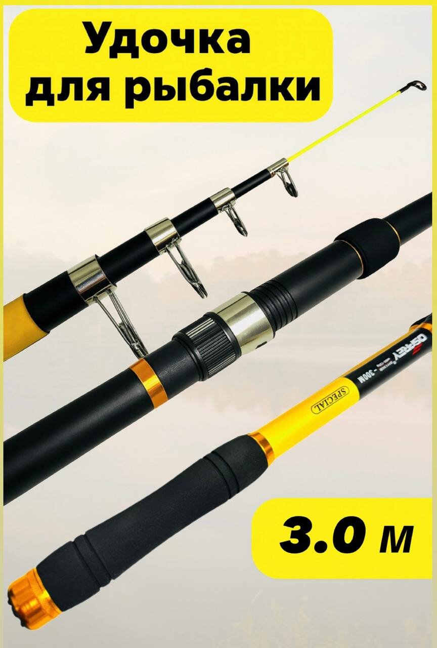 Удочка для рыбалки. Удочки для летней рыбалки 3 метра 50-150 тест
