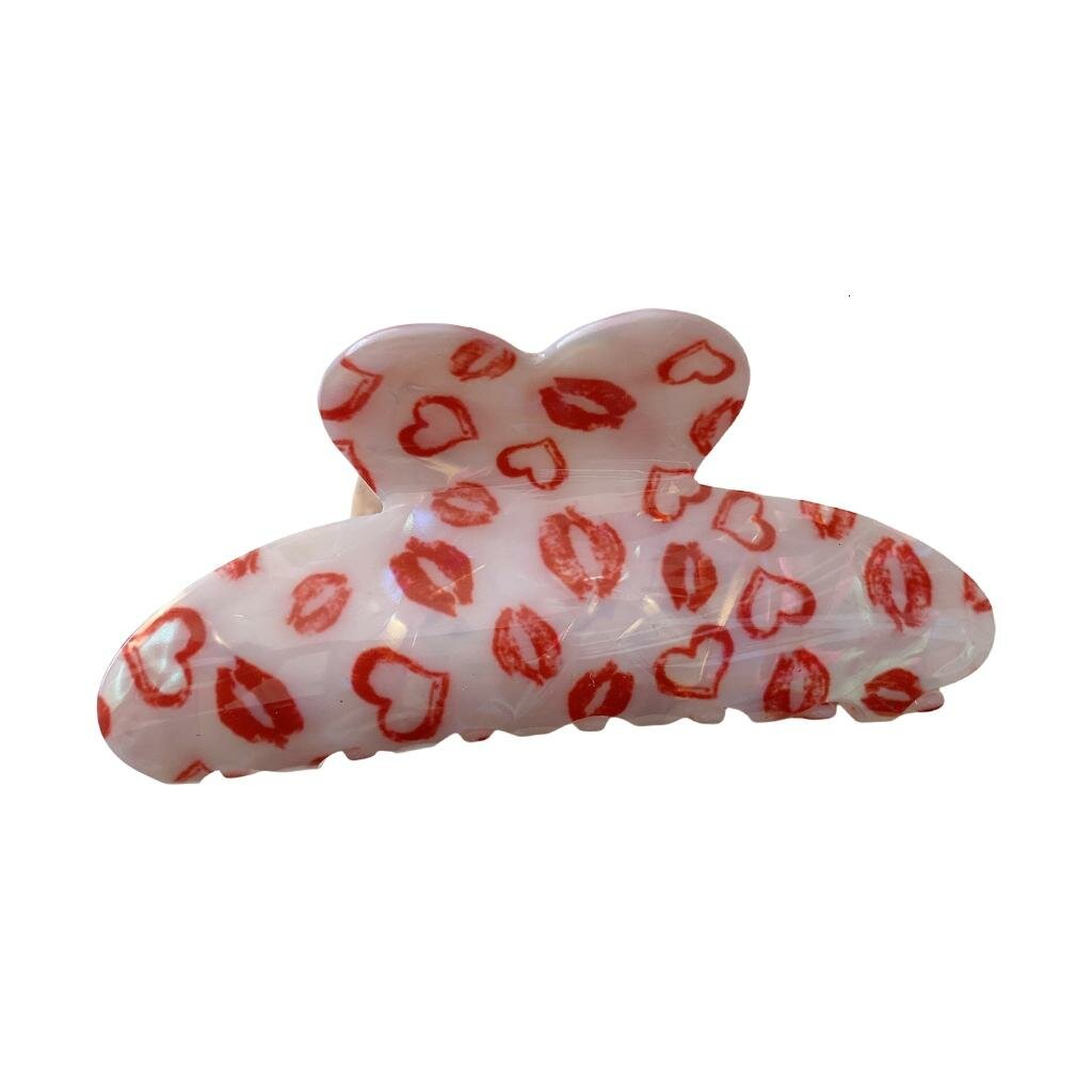 Акриловая заколка для волос в дизайне губ Женские аксессуары для волос Украшение для волос для любителей моды и приверженцев стиля