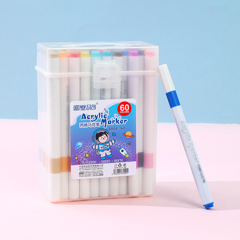 Набор акриловых маркеров для учеников начальной школы, специальные художественные ручки для детей, граффити акварельные ручки, многослойные и непрозрачные