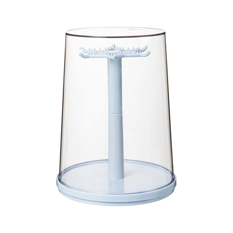 Вращающаяся прозрачная коробка для демонстрации подвески Labubu, фигурка плюшевой куклы Labubu, слепая коробка для хранения и демонстрации