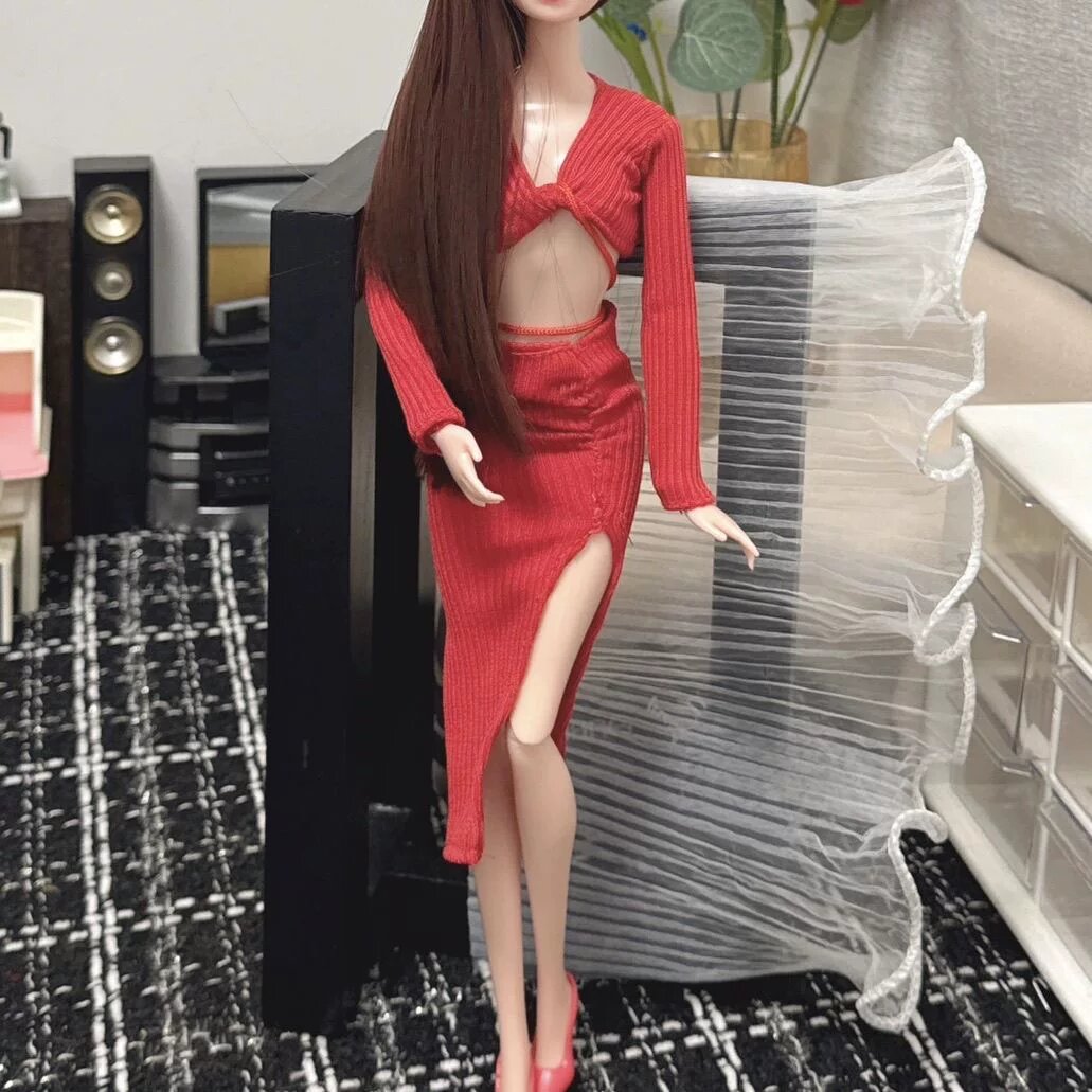 30cm Набор одежды для кукол в масштабе 1/6, одежда для кукол в масштабе 1/6 для детских ролевых игр, полный комплект