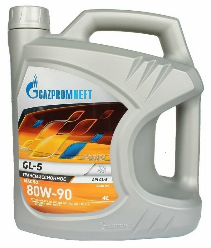 Масло трансмиссионное газпромнефть GL-5 80W90 (4л) 2389901362