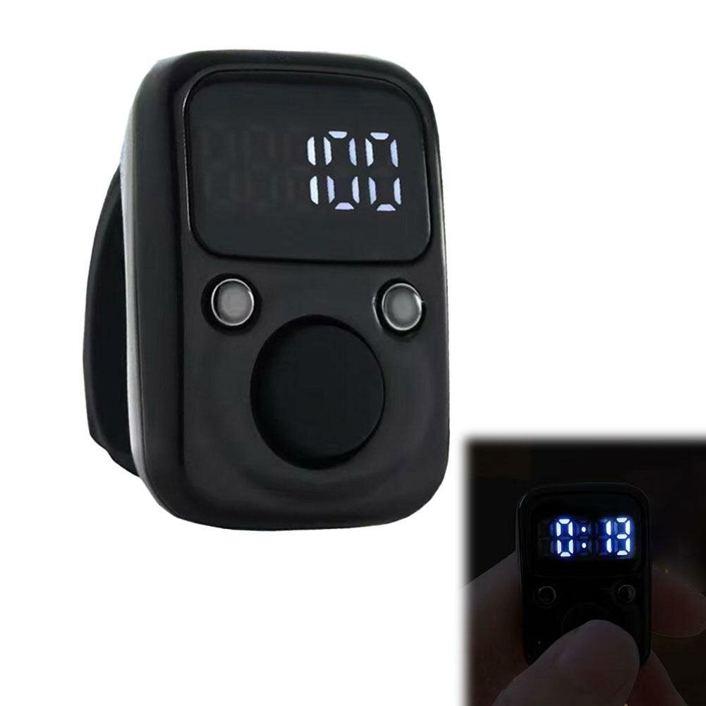 Умное кольцо для счета повторений, с дисплеем времени и USB-зарядкой