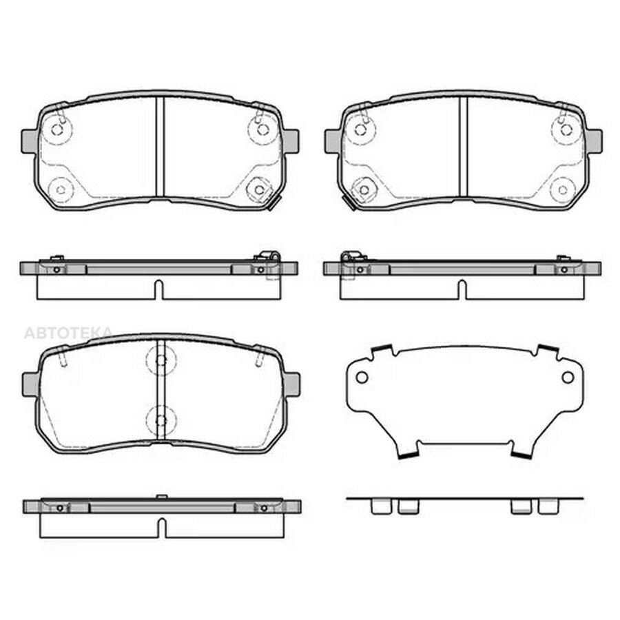 Колодки тормозные KIA SORENTO 15- задн. REMSA 128812