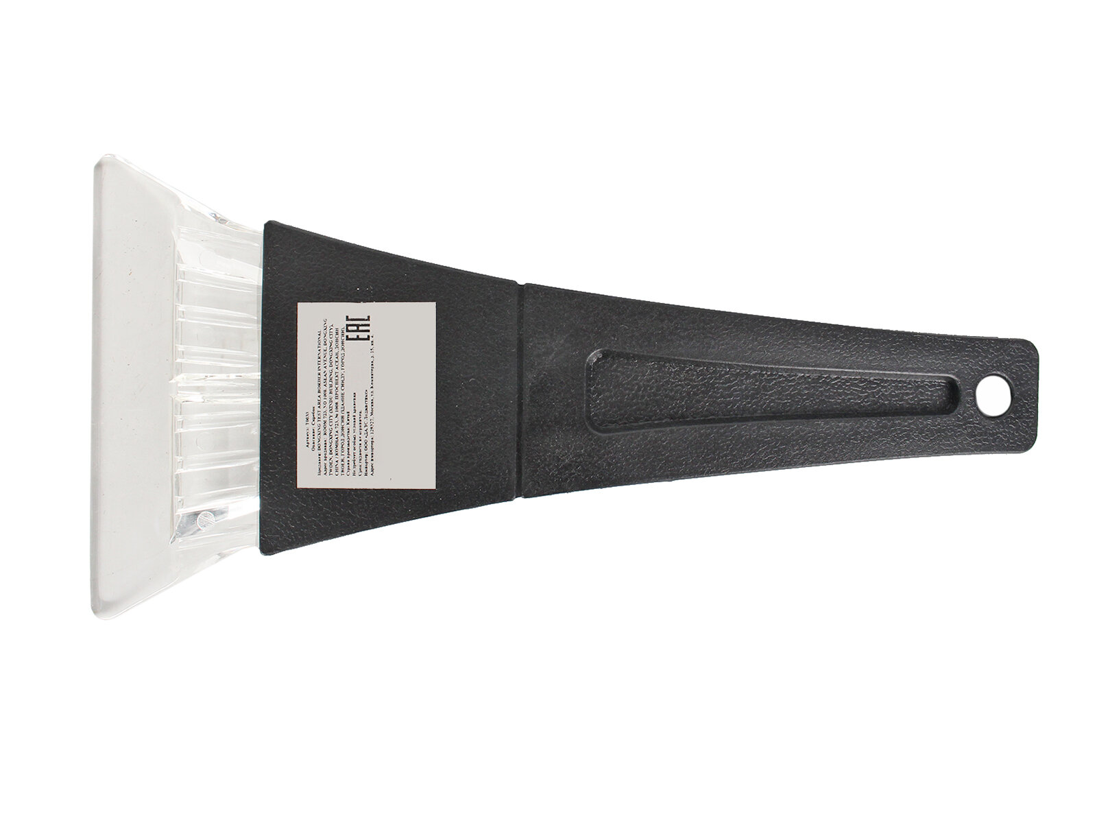 Скребок для льда T0033, пластик, длина 24 см, черный , 1 штука