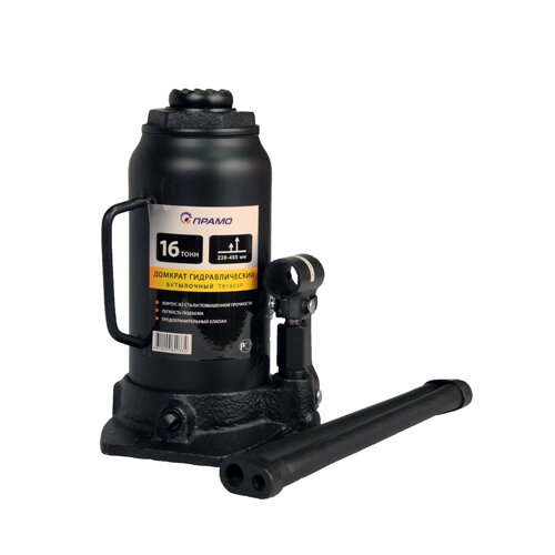 Домкрат гидравлический бутылочный 16т Прамо (подъем 230-460 мм)