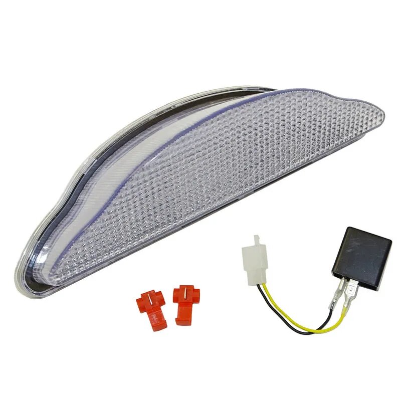 Сигналы поворота waase E-Mark, интегрированные светодиодные лампы для Yamaha Road Белый, Clear Lens