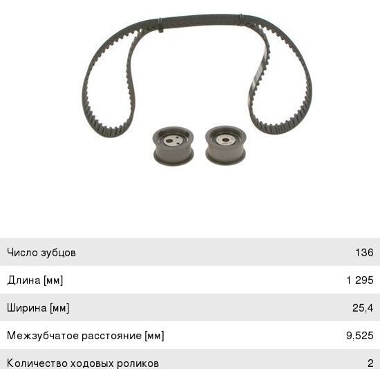 Комплект ремня ГРМ Bosch для ВАЗ-2112