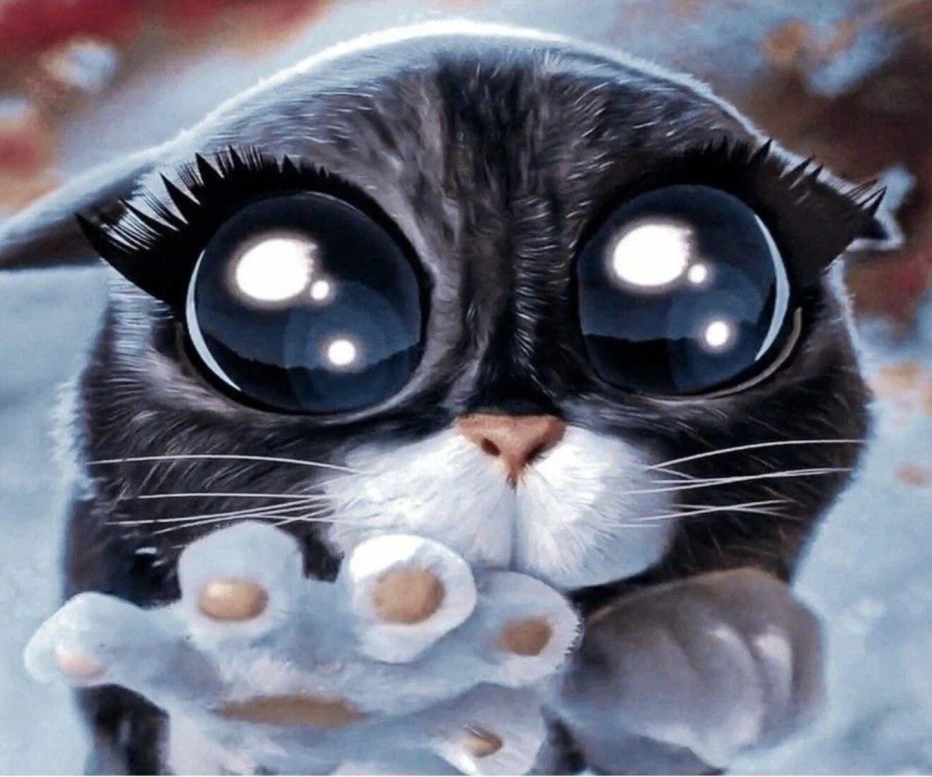 Картина по номерам "Инди Кот" 40х50 см, хлопковый холст на подрамнике, акрил, АртТойс