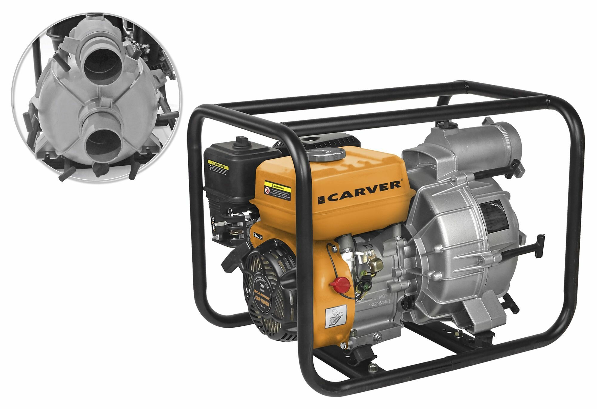 Мотопомпа Carver CGP 5580D для грязной воды