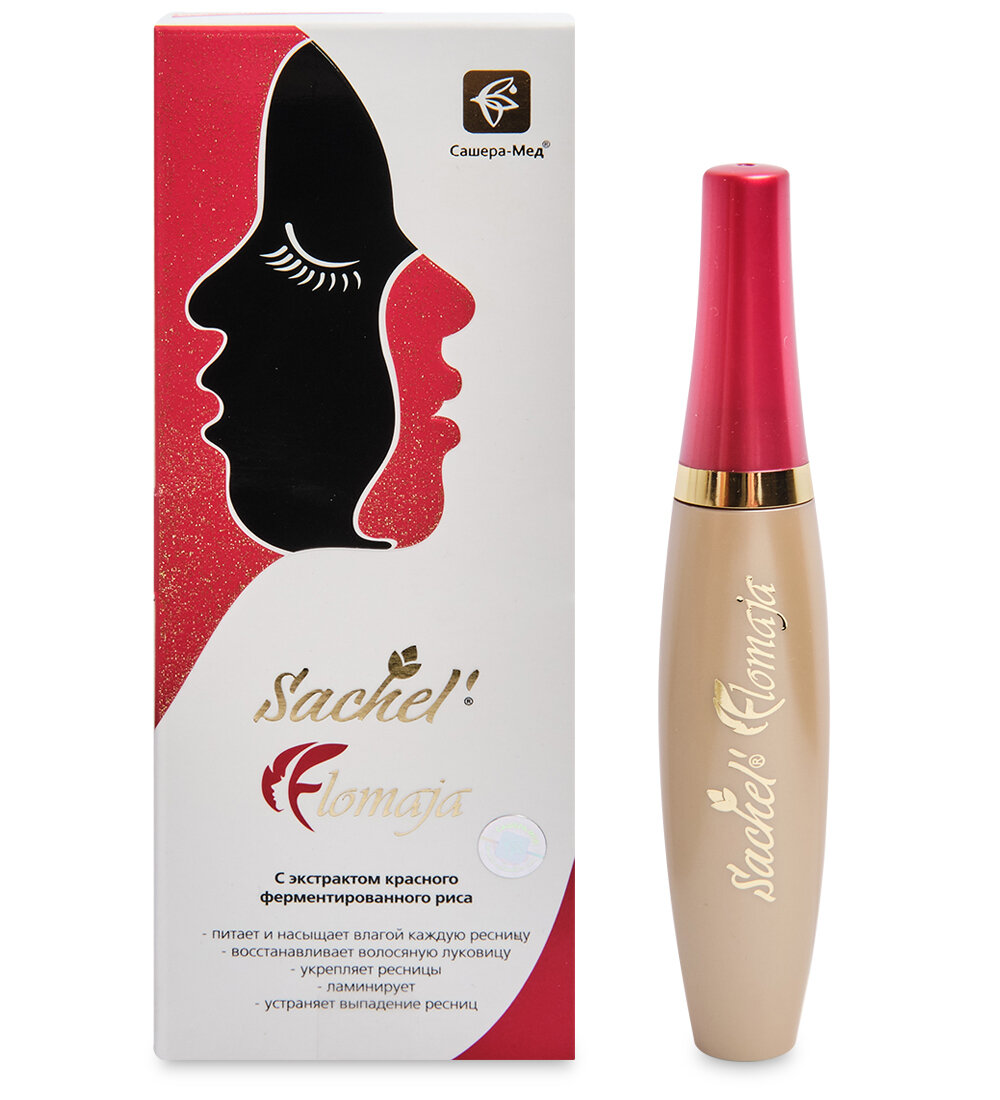 Сашель Flomaja тушь для ресниц с экстрактом красного ферментированного риса, 10 мл A2169877