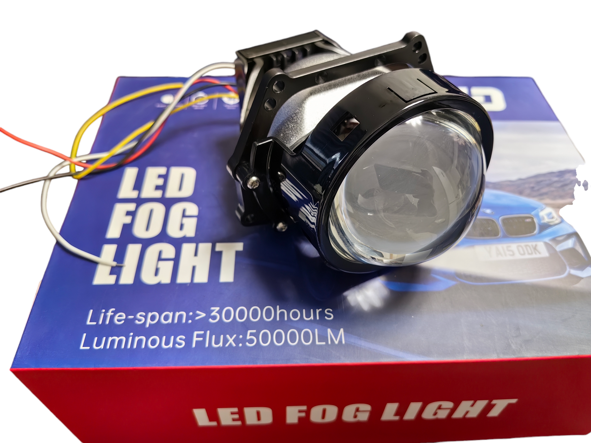 Светодиодные модули в фару G-T02-PRO 9-32V, Дальний/Ближний, 57/65W, 6500K, 3 дюйма (компл. 2шт.)