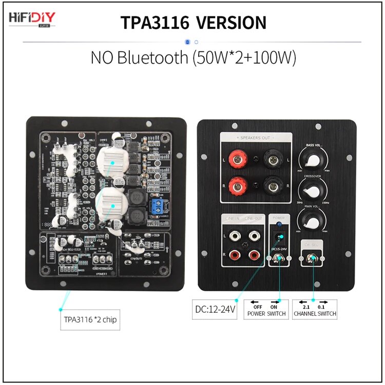 HIFIDIY LIVE Усилитель динамика 2.1 TPA3118 TPA3116