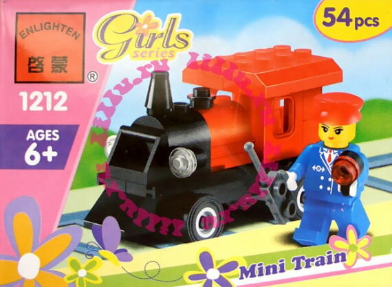 Конструктор Brick Мини поезд, 54 дет. 1212