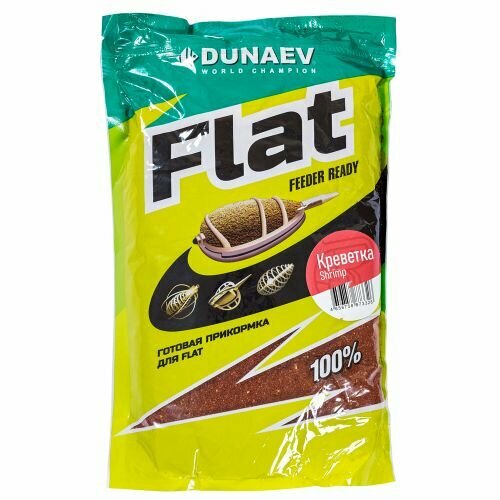 Прикормка Dunaev Flat Feeder Ready Креветка 1кг.