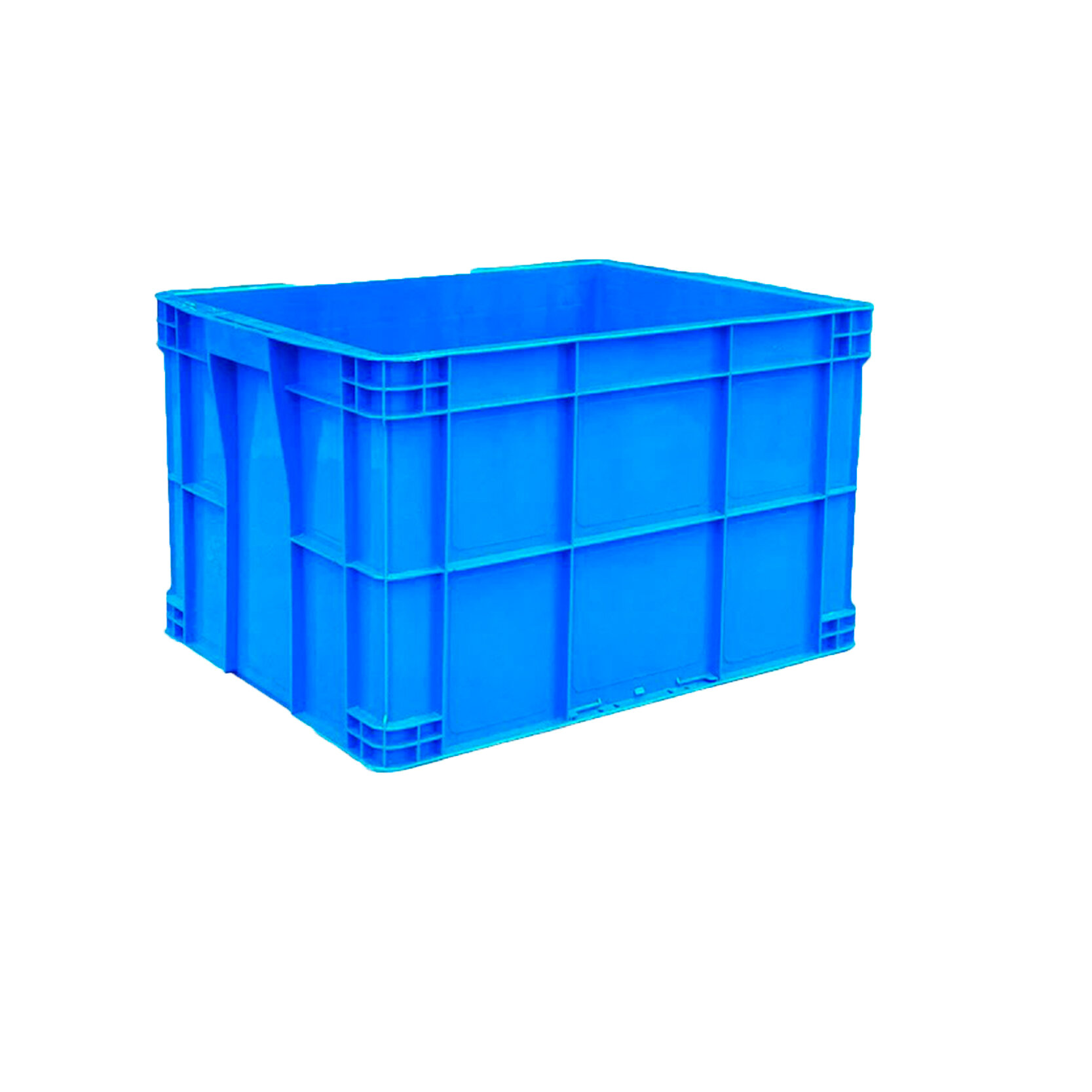 Логистический контейнер, пластик, 55х42х33 см, синий, без крышки