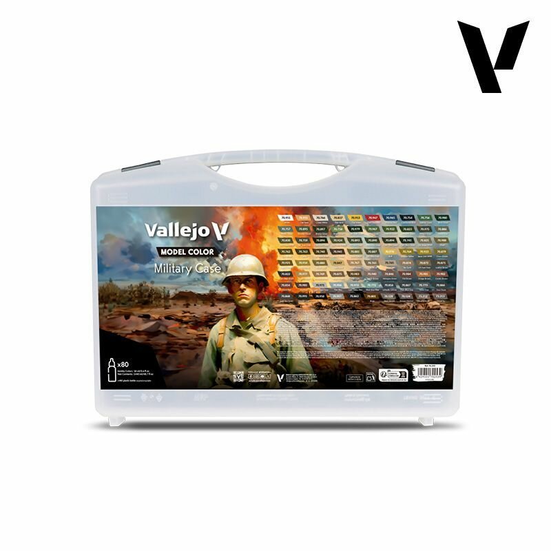 Набор красок для сборных моделей Vallejo Military Model Color Case (72)