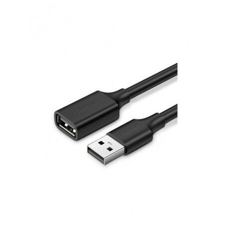 Кабель UGREEN US103 (10316) USB 2.0 A Male to A Female Cable. 2 м. черный