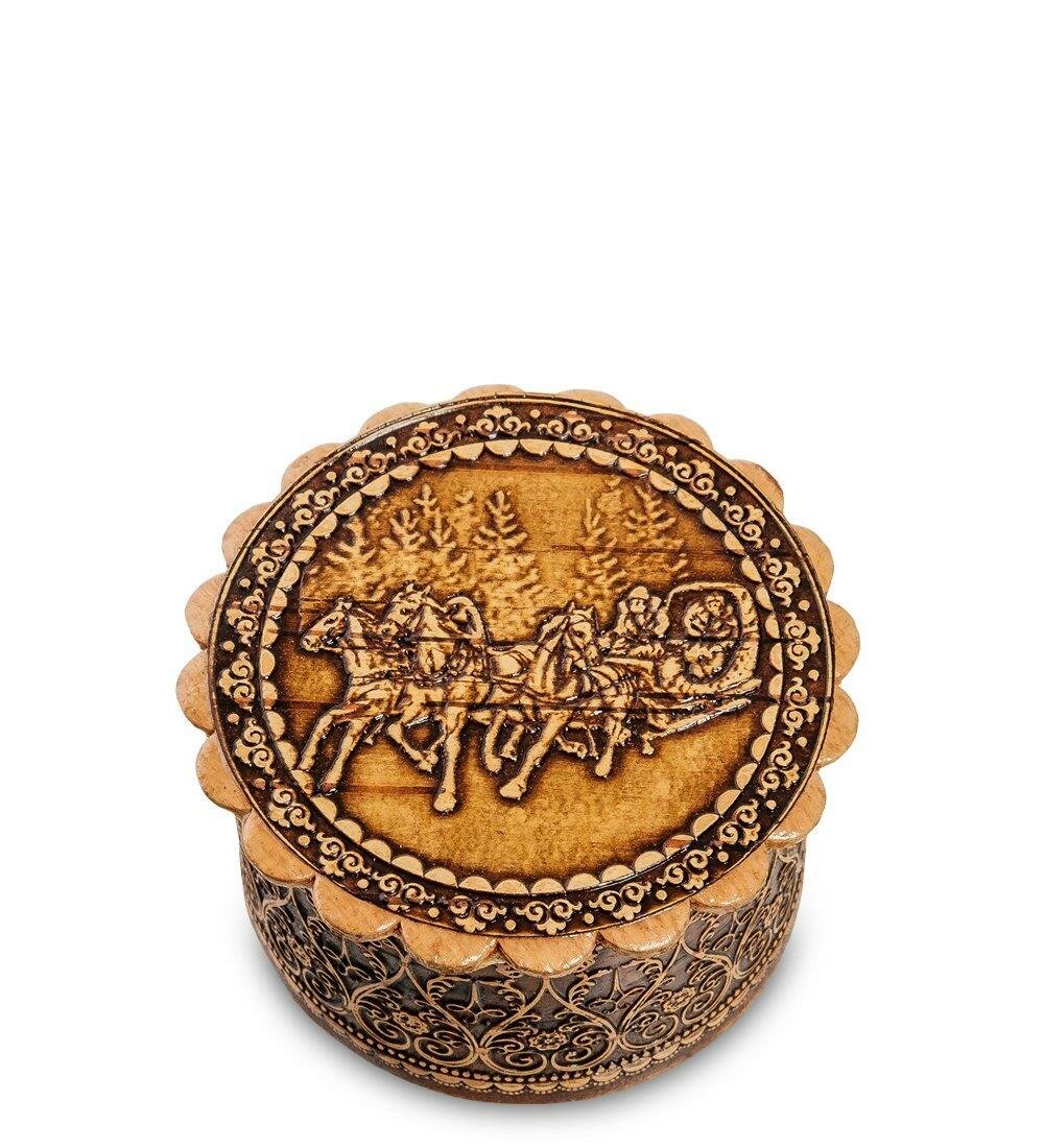 Шкатулка универсальная Тройка мал. (береста) A2134365 Народные промыслы, Береста