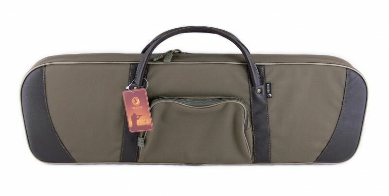 Хит Чехол Vektor К-1101 для двуствольного ружья в разобранном виде, из синт. ткани с кожаной отделкой