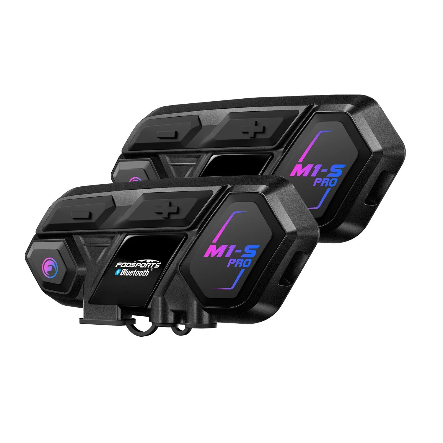 2 шт. Fodsports M1-S PRO Беспроводная Bluetooth-гарнитура для мотоциклетного шлема