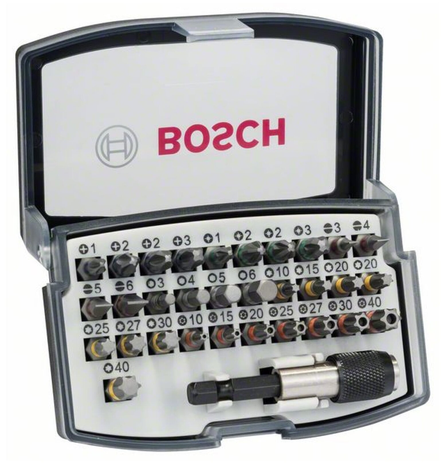 Набор бит Bosch Extra Hard (2607017319) универсал. (32пред.) для шуруповертов