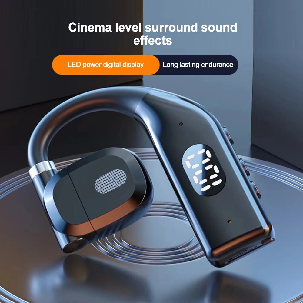 Беспроводные наушники Bluetooth 5.3 ABS черный