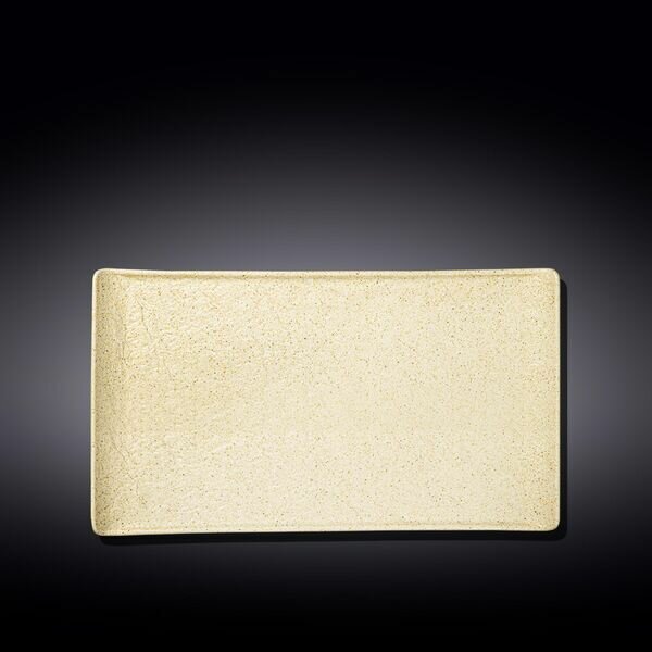 Тарелка прямоугольная 33,5x20,5 см песочная Wilmax коллекция SandStone