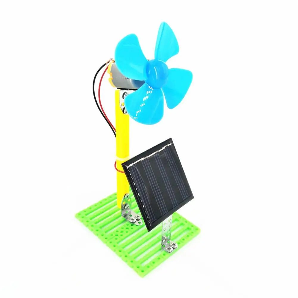 Новый DIY электрический вентилятор на солнечной энергии, набор для экспериментов, образование, детская игрушка, студенческая физическая