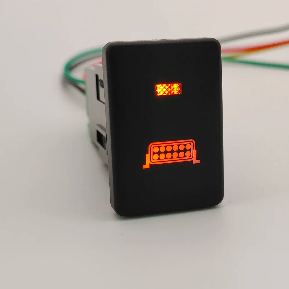 Светодиодная кнопка переключатель Light Bar оранжевая