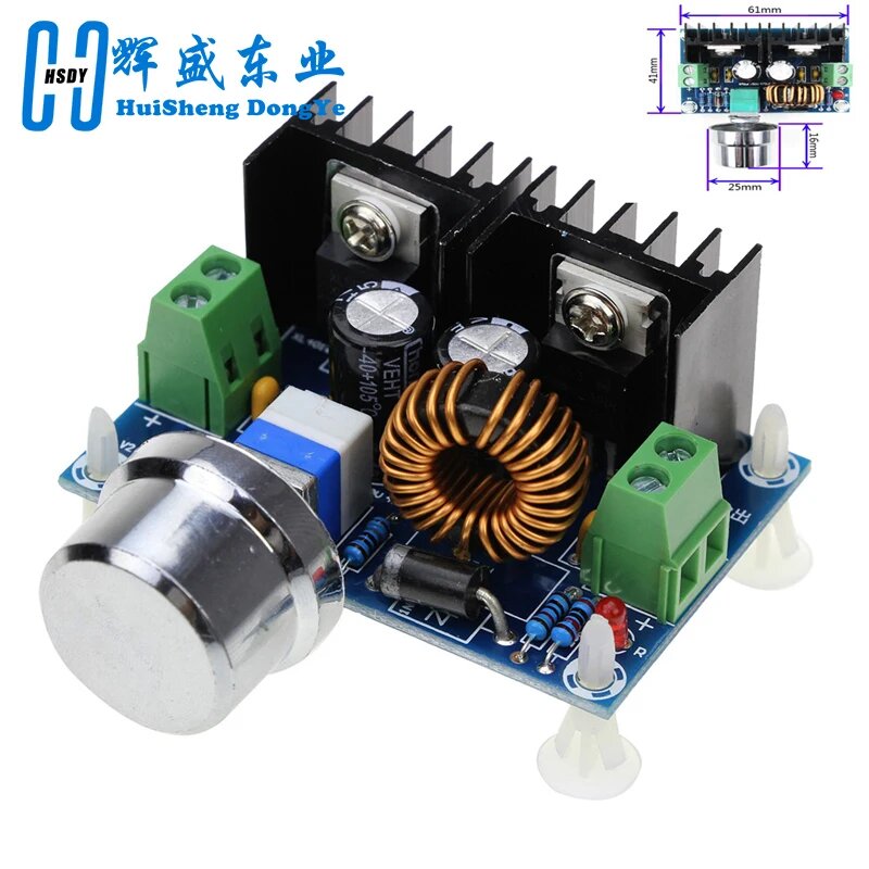 Регулятор напряжения постоянного тока HUISHENGYUFA XL4016E1 4-40В 1.25-36В 8А 200Вт