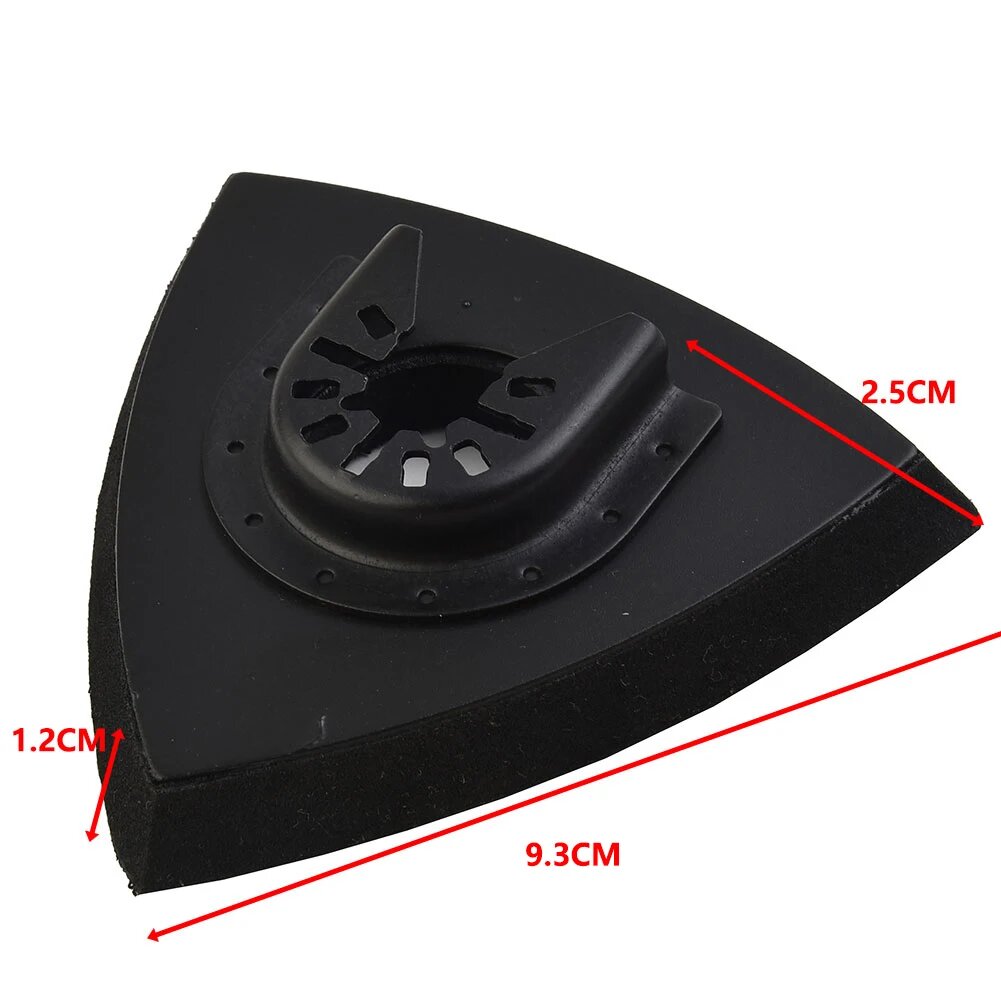 Треугольная осциллирующая шлифовальная накладка, быстросъемный коврик 82 мм, подходит для мультитула, ремонта, аксессуары для электроинструмента, переднего автоинструмента 93mm