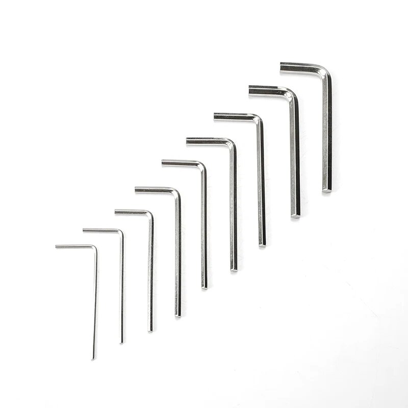 Набор шестигранных ключей L 0.9-8 мм, 5x25x65mm, Nickel plating