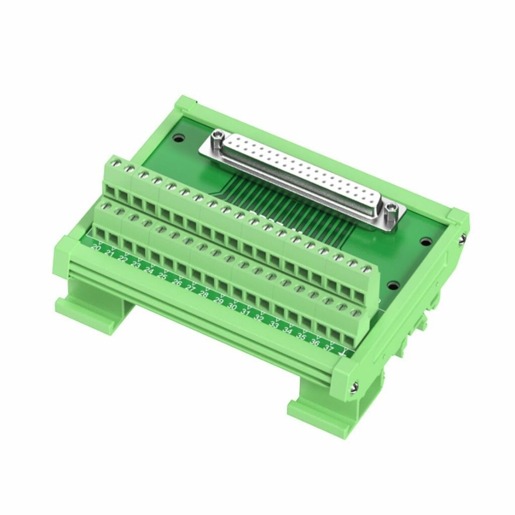 Клеммные колодки последовательного порта без пайки, типа папа и мама , на DIN-рейку гнездо DB37