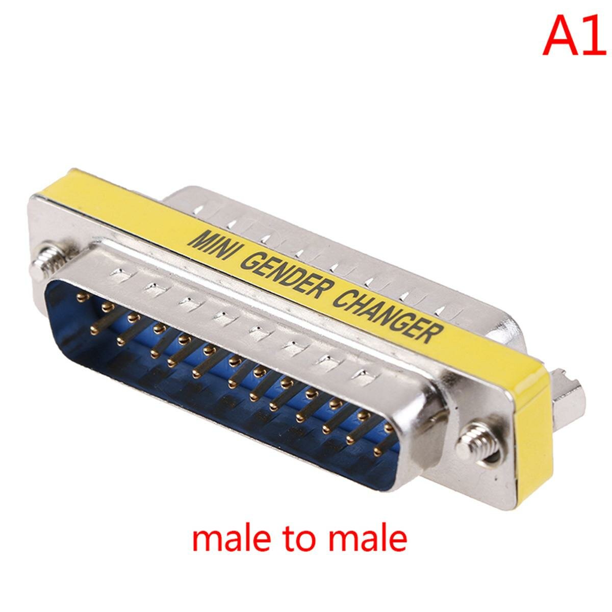 Разъемы DB25 D-Sub 25pin Mini Gender Changer Adapter Последовательный разъем RS232