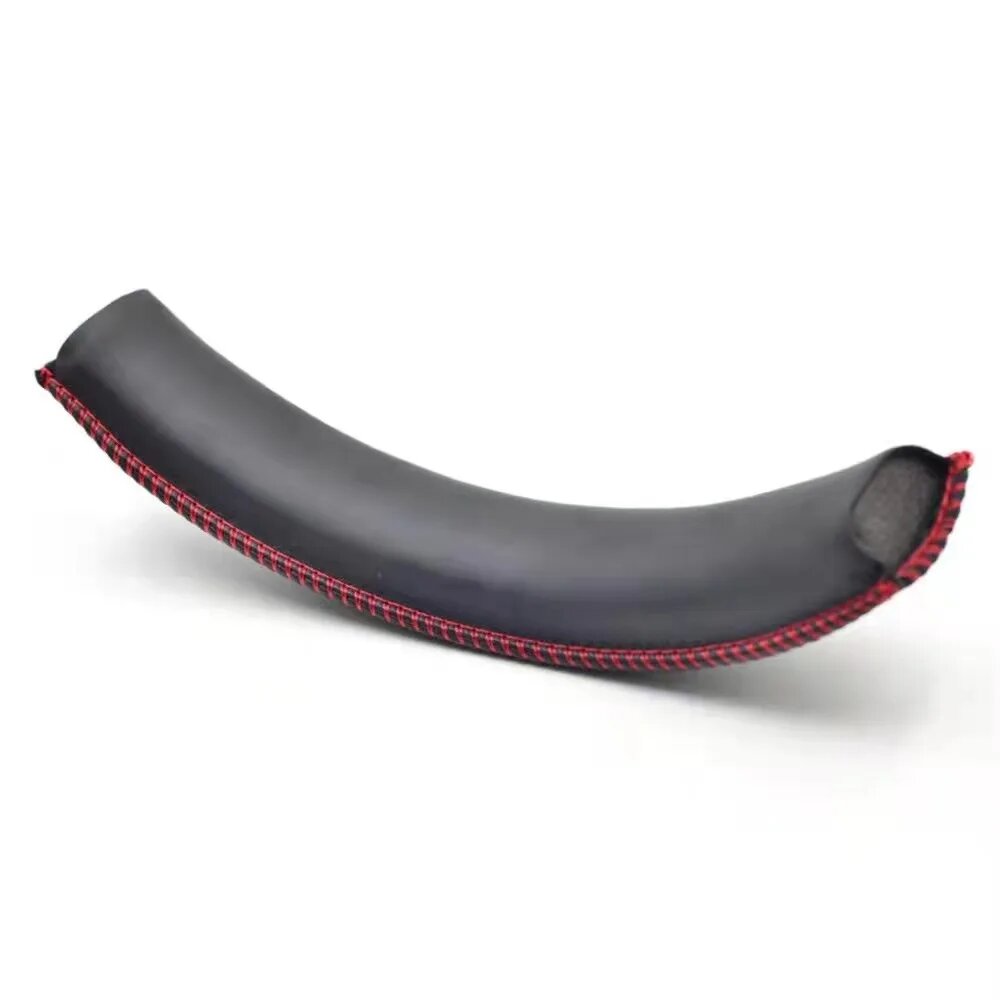 Амбушюры для HyperX Cloud II, Core, Silver, Cloud Alpha, Cloud MIX, Flight S, Stinger из протеиновой кожи Black red thread A