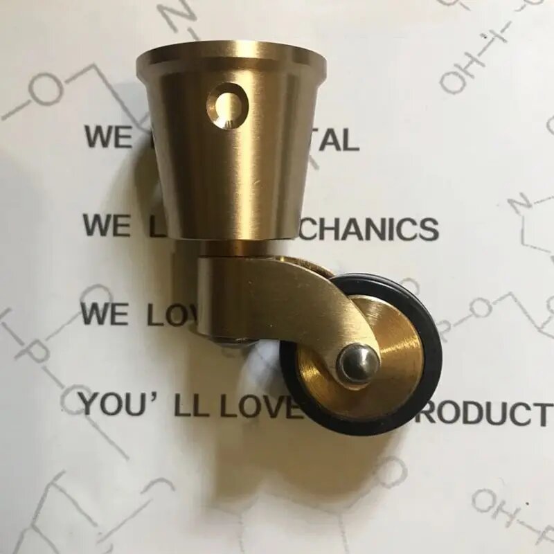 Латунные поворотные ролики для мебели 31 мм, 4 шт.