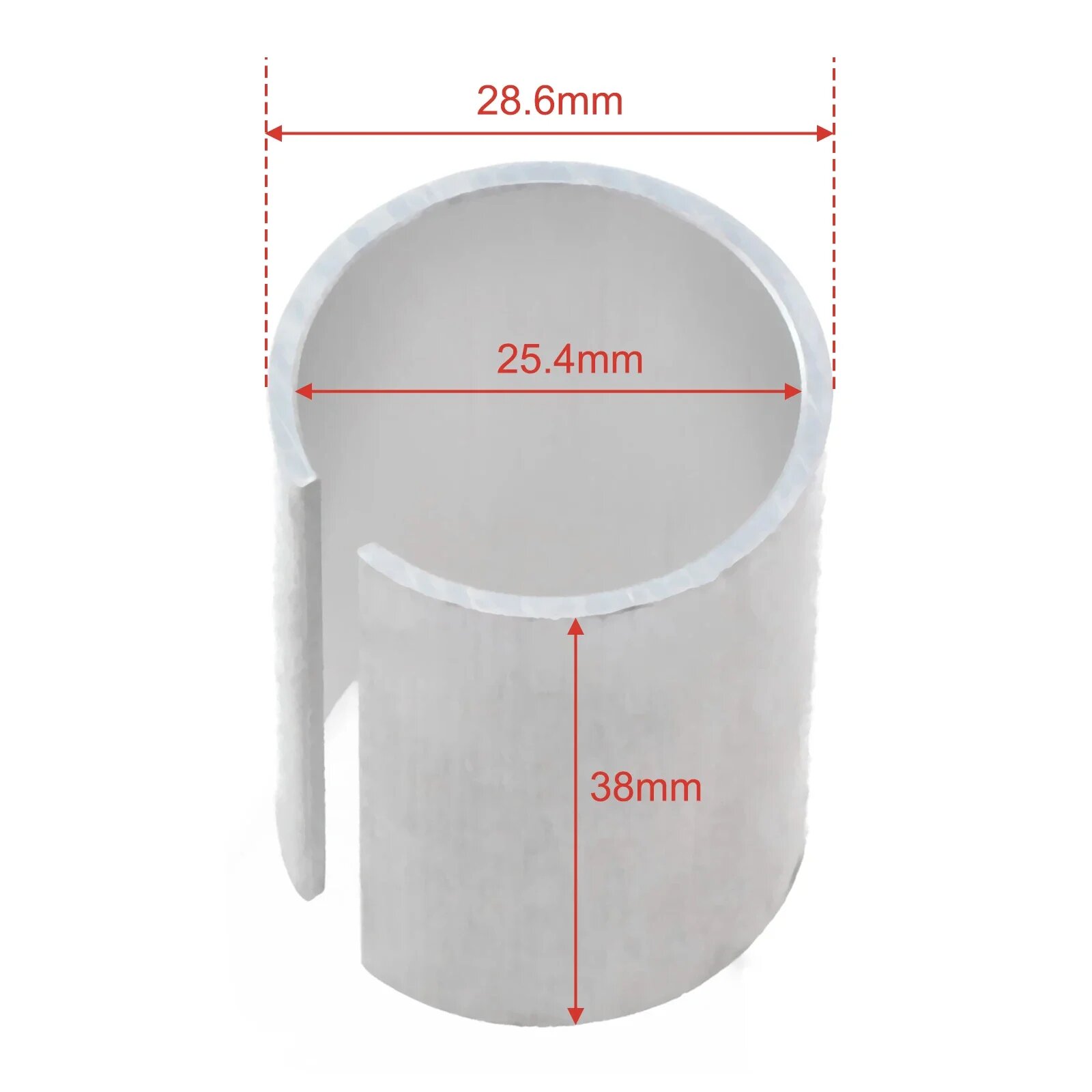 Конвертер выноса руля MEROCA 1 1/8" на 1", серебристый Белый, 38mm