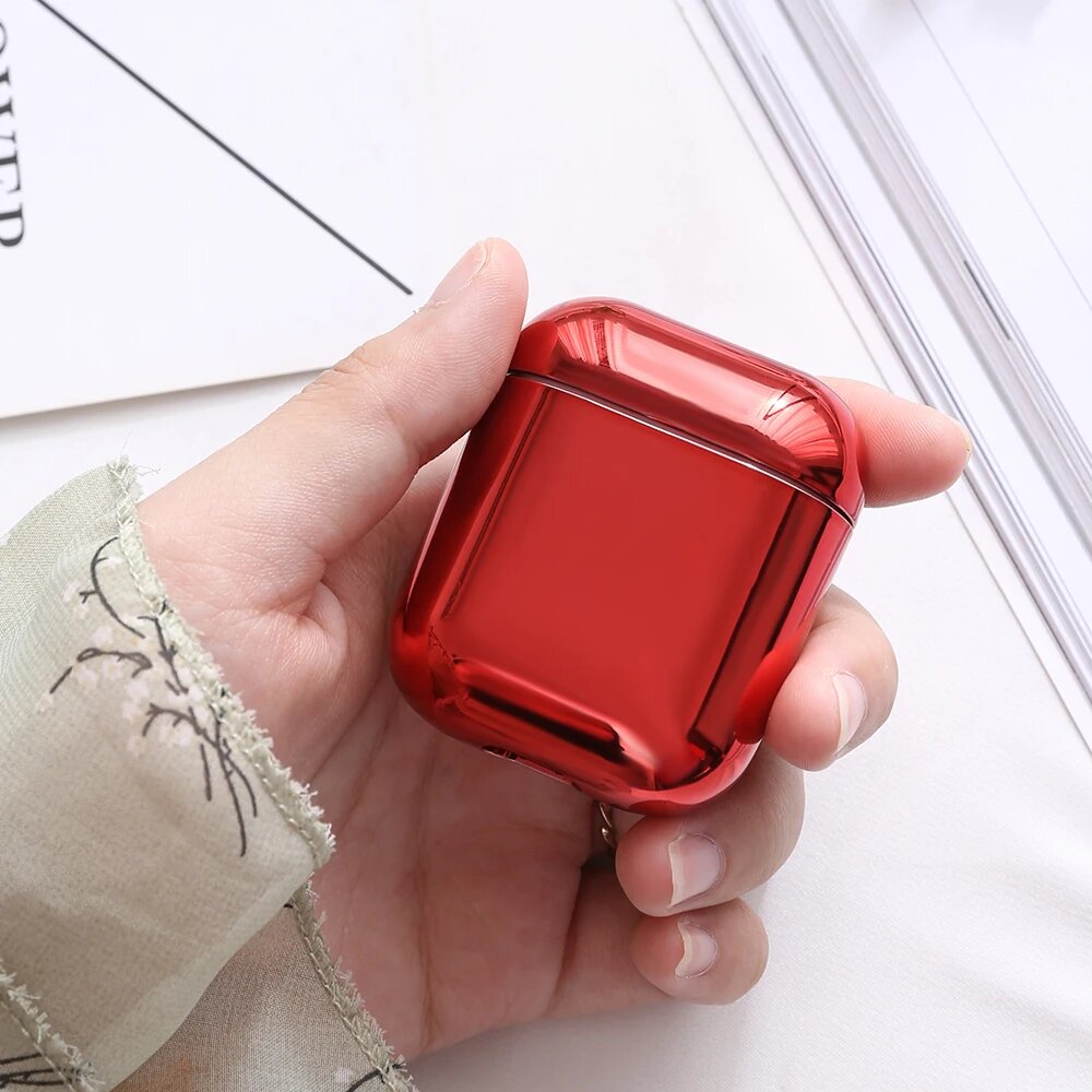Блестящий чехол для AirPods 1/2 VEVICE Red