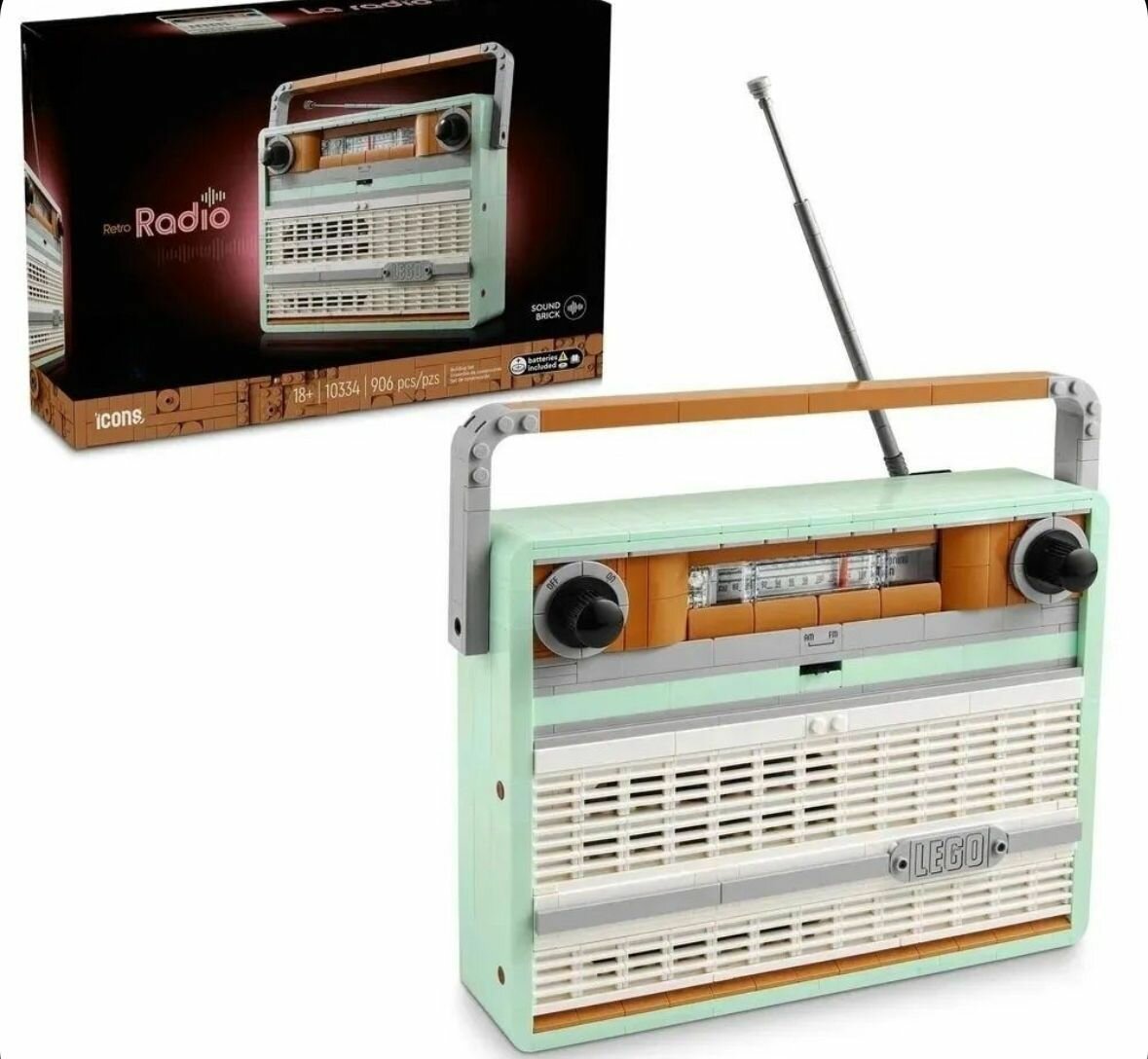 Конструктор Ретро радио 906 деталей
