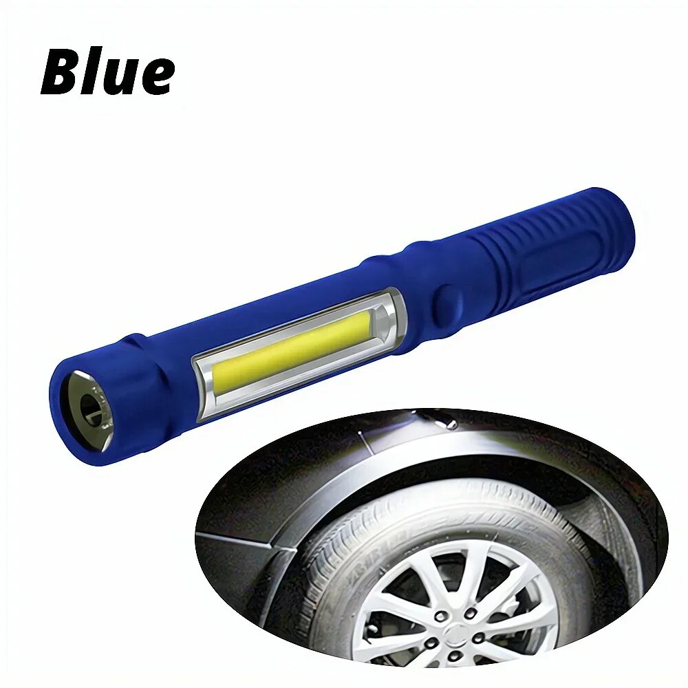 Фонарик-ручка HVIERO черный 5W Синий, Blue shell