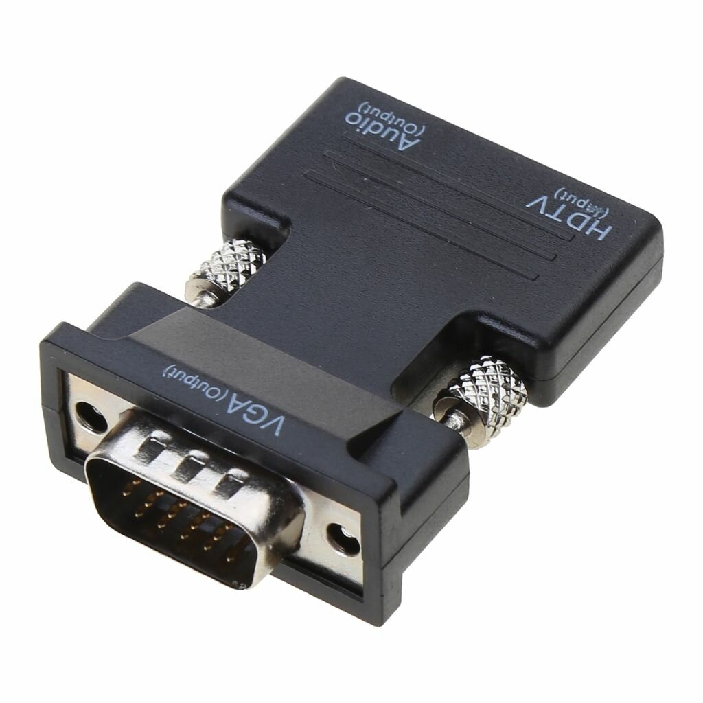 Соединитель проводов, Адаптер HDMI to VGA HD-черный без кабеля