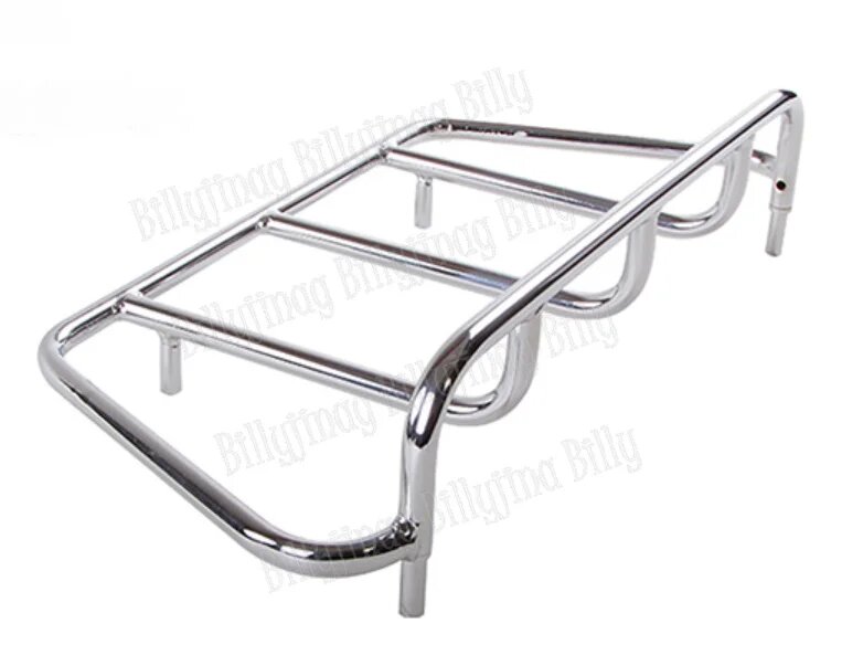 Мотоциклетный хвостовой ящик, багажник, спинка для Harley Sportster XL883 1200 STREET 500 Dyna Wide Glide Softail Road King Touring Серебряный, Luggage rack