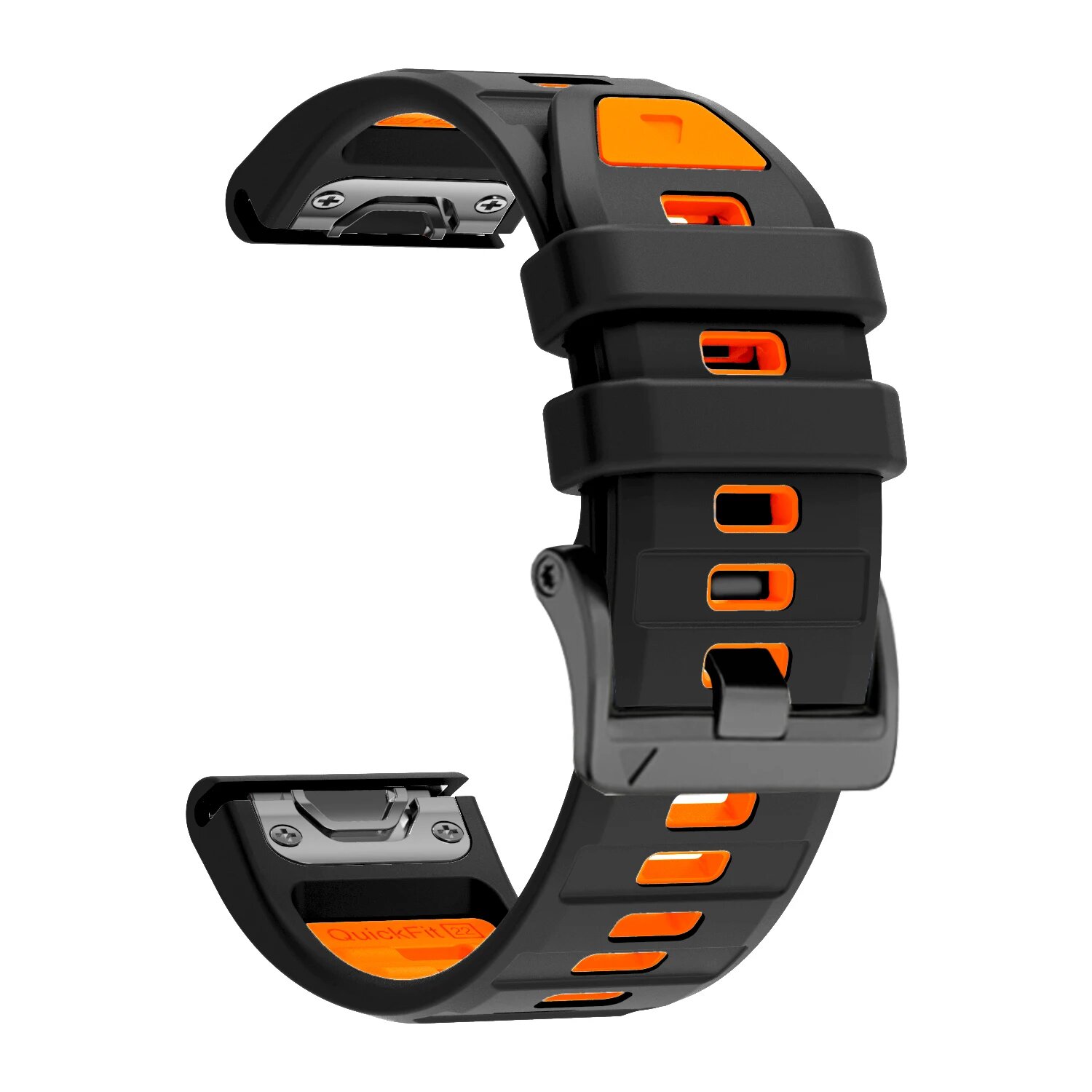 Ремешок Garmin Fenix 7X/7X Pro 26mm Black orange