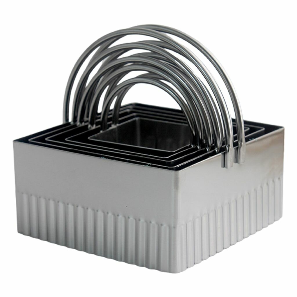 Набор для выпечки, Набор форм для печенья и муссовых тортов из нержавеющей стали, 5 предметов